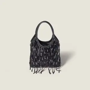 Miu Miu Sequined Fringe Handbag