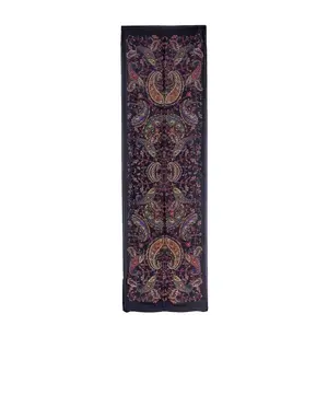 Etro Paisley Printed Scarf - Black