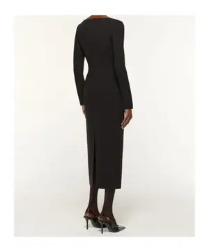 Roland Mouret Twist Drape Stretch Crepe Dress