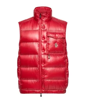 Moncler Uychi Packable Down Gilet - Red