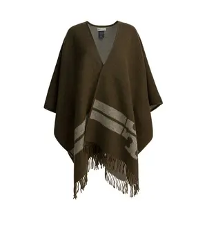 Tory Burch Fringed Cape - Brown
