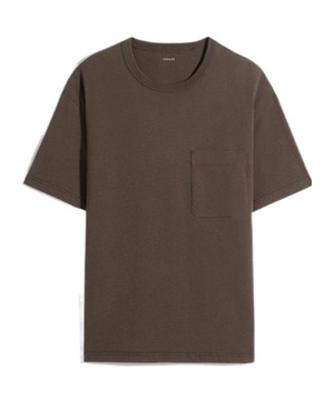 LEMAIRE Lemaire Chest Pocket Crewneck T-Shirt Brown