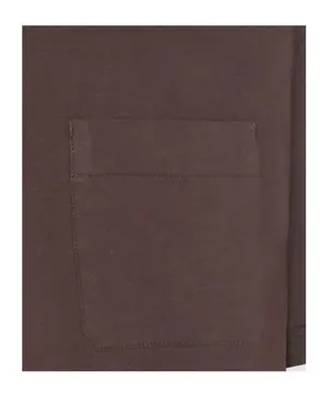 LEMAIRE Chest Pocket Crewneck T-shirt - Brown