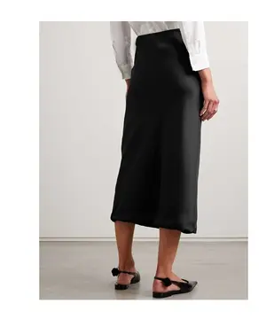 Norma Kamali Obie Bias-cut Midi Skirt