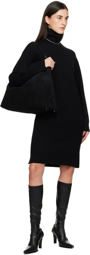 TOTEME Turtleneck Knitted Midi Dress