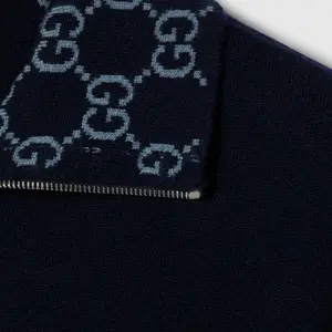 Gucci Knit Double Wool Zip Jacket