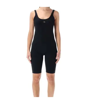DIESEL® Sleeveless Open Back Jumpsuit - Black