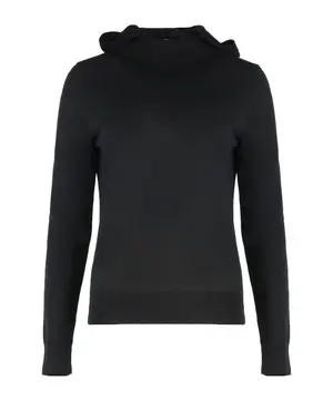 P.a.r.o.s.h Linfa Knitted Hoodie - Black