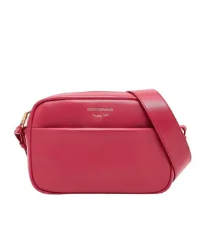 Emporio Armani Leather Camera Case With Shoulder Strap