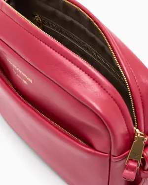 Emporio Armani Leather Camera Case With Shoulder Strap