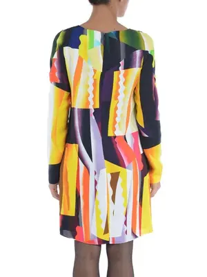 Kenzo Striped Long Sleeve Dress