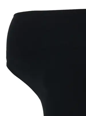SEMICOUTURE Off-shoulder Knit Top - Black