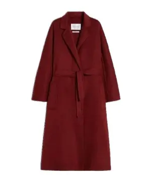 Max Mara Long-sleeved Coat - Red