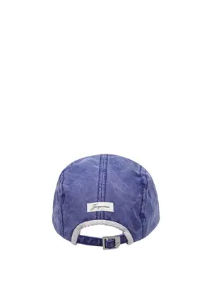 Jacquemus Embroidered Logo Cap - Blue