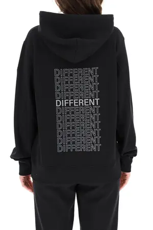 Moncler Slogan Print Hoodie - Black
