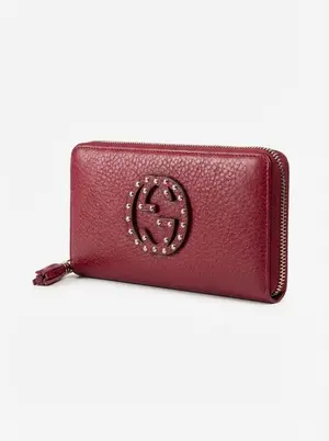 Gucci Logo Wallet - Red