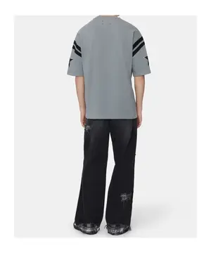 Amiri Flannel Repair Baggy Jeans