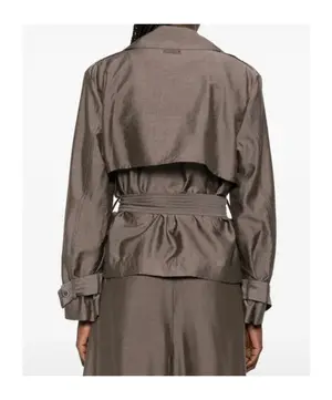 Peserico Notched Lapel Double-breasted Jacket