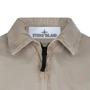 Stone Island Logo Patch Pocket Detail Shirt - Desert