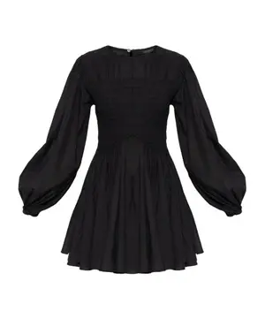 ALLSAINTS Chia Smocked Mini Dress - Black