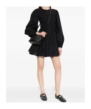 ALLSAINTS Chia Smocked Mini Dress - Black