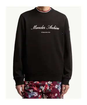 Moncler Archive Logo Crewneck Sweatshirt