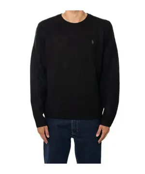 Polo Ralph Lauren Embroidered Crewneck Jumper - Black