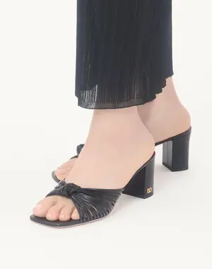 Valentino Garavani Annet Kidskin Slide Sandal 60mm