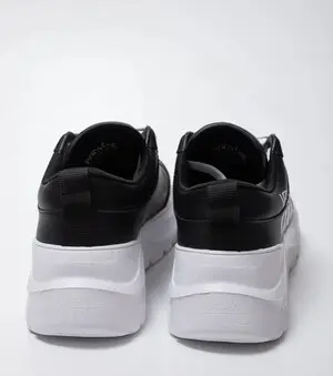 Versace Logo Printed Chunky Lace-up Sneakers - Black