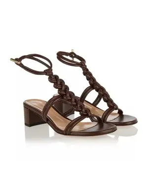 GIANVITO ROSSI Capua 45 Braided High-heeled Sandals