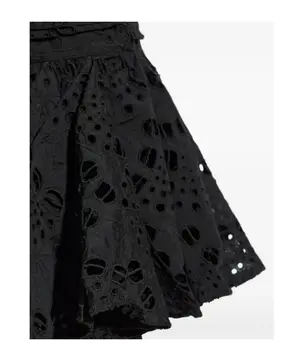 ALLSAINTS Broderie Anglaise Skirt - Black