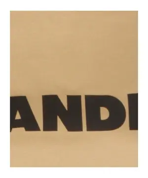 JIL SANDER Logo Printed Crewneck T-shirt - Beige