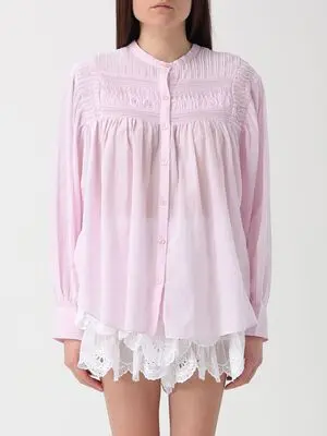 Isabel Marant Étoile Pintucked Long Sleeve Button-up Blouse - No
