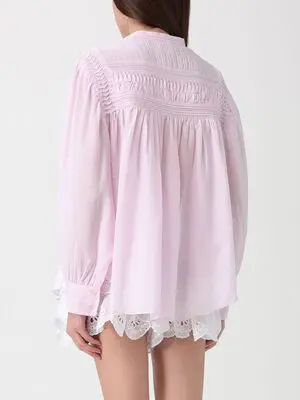 Isabel Marant Étoile Pintucked Long Sleeve Button-up Blouse - No