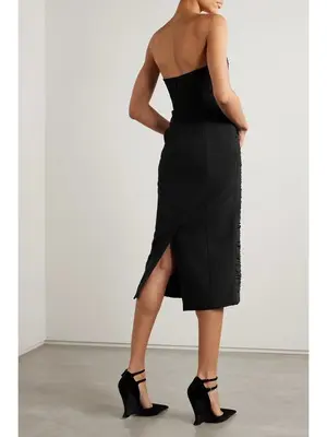 Carolina Herrera Strapless Midi Dress