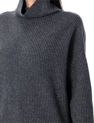 Isabel Marant Étoile High Neck Ribbed Long Sleeve Sweater