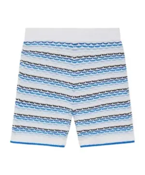 Casablanca Striped Diamond Logo Knit Shorts
