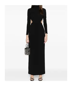 Solace Wilma Maxi Dress With Cutout Detail - Black