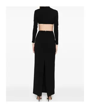 Solace Wilma Maxi Dress With Cutout Detail - Black