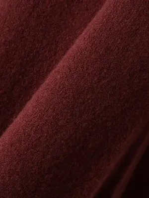Max Mara High-neck Long-sleeved Ribbed Dress
