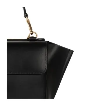 WANDLER Logo Embossed Shoulder Bag - Black