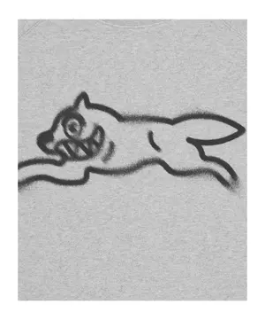 ICECREAM Running Dog Graphic Crewneck Sweatshirt - Gray