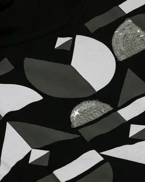Iceberg Sleeveless Geometric Print T-shirt - Black