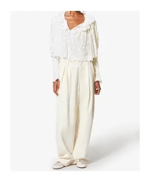 Isabel Marant Étoile Zelly Frilly Floral Top - White