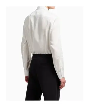Emporio Armani Long-sleeve Button-up Shirt - White