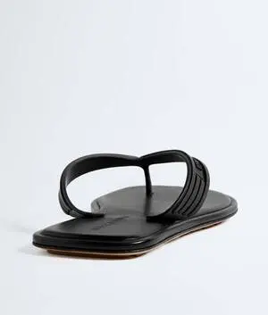Bottega Veneta Sampieri Thong Sandals - Black