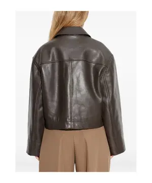 Studio Nicholson Hain Leather Jacket - Cocoa