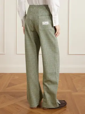 Marni Checked Jersey Wide-leg Pants
