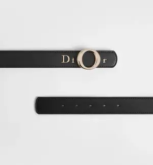 Dior Belt With Cd-engraved Buckle