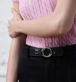 Dior Belt With Cd-engraved Buckle